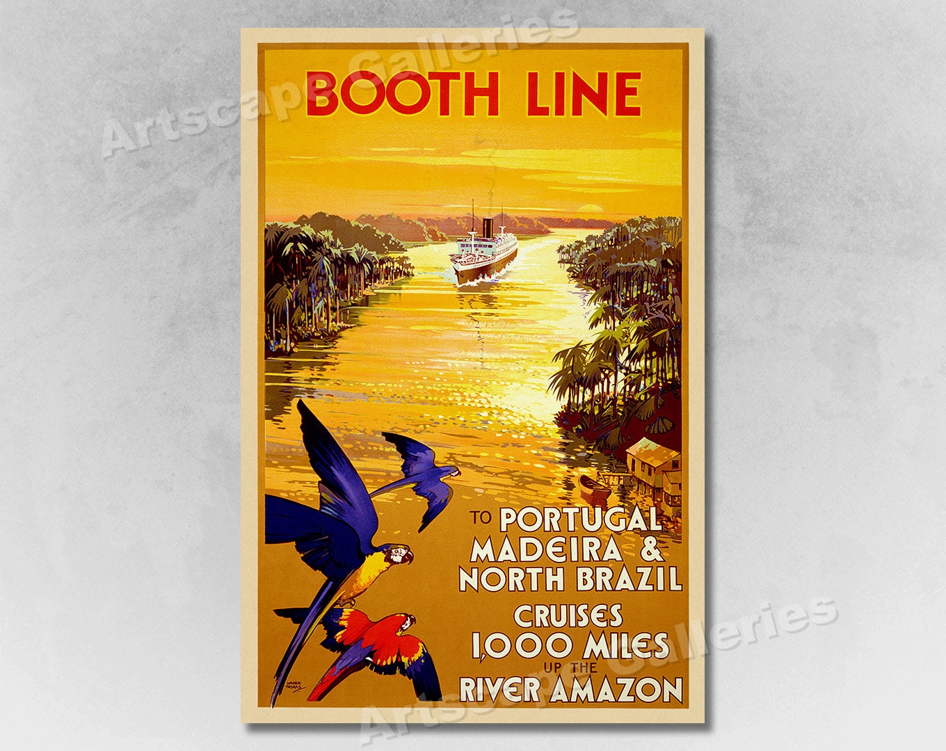 1930s Booth Line Amazon River Cruise Vintage Style Travel - Etsy