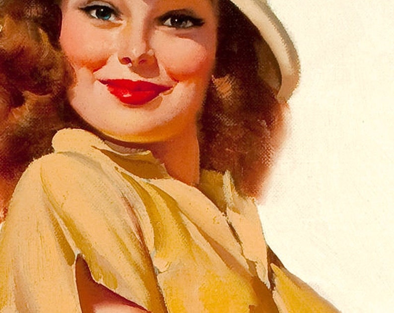 1965 "fit to Kill" Vintage Style Elvgren Pin-up Girl Hunting Safari ...