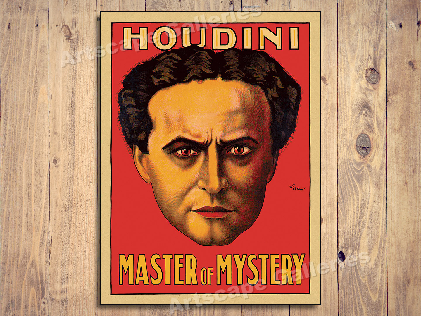 Harry Houdini Magic Poster Master of Mystery and Escape - Etsy
