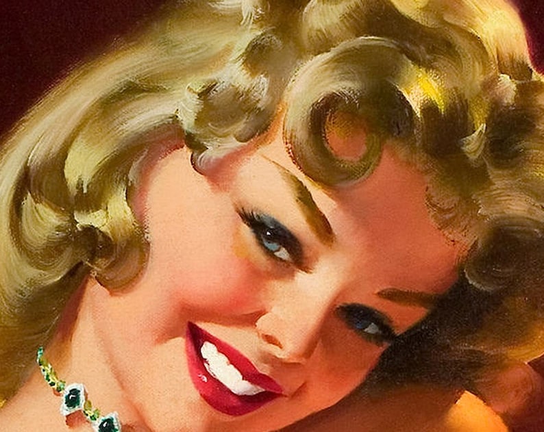 Elvgren 1962 Pin-up Girl Bear Skin Rug bear Facts - Etsy