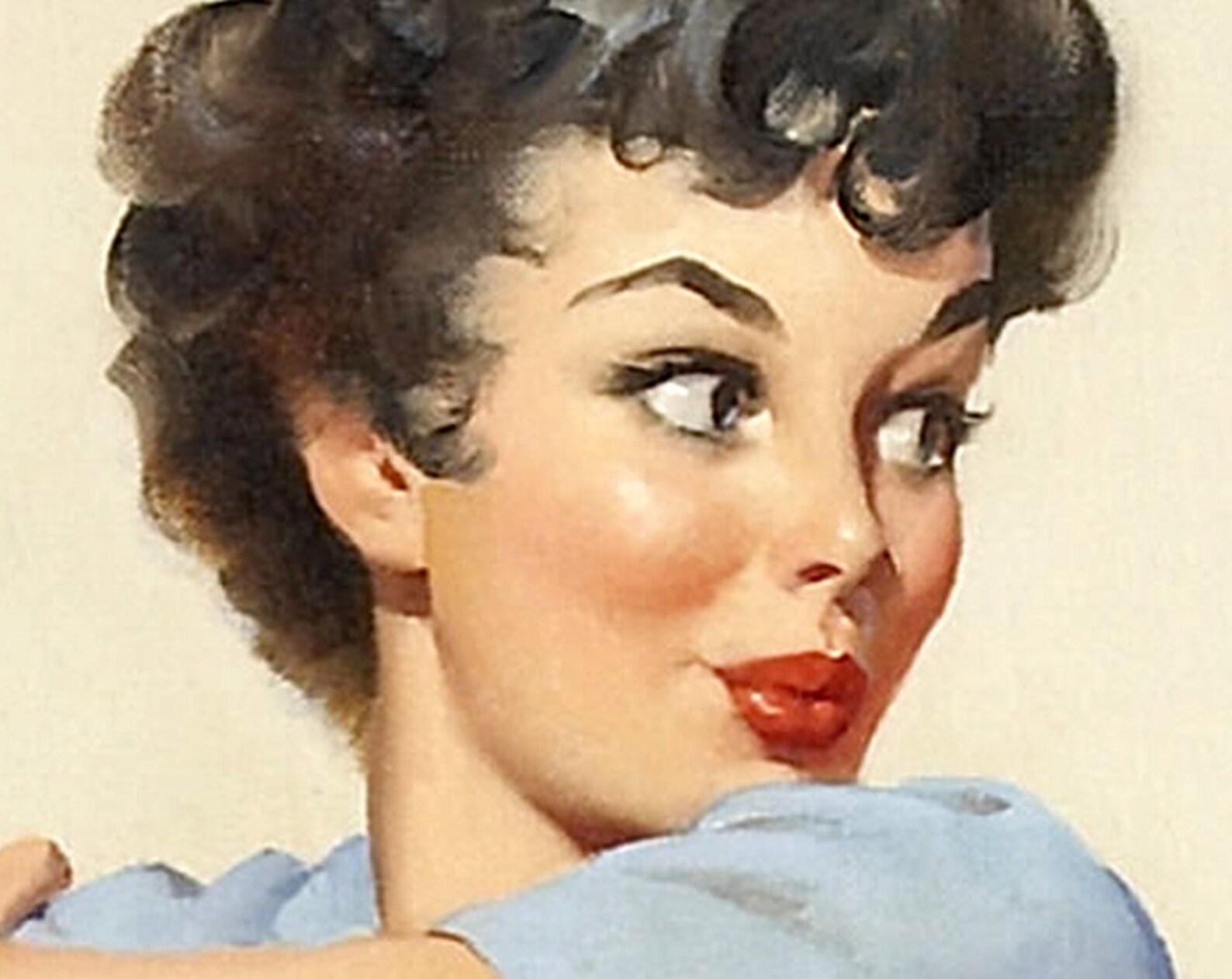 Elvgren taking a Chance 1962 Vintage Style Pin-up - Etsy