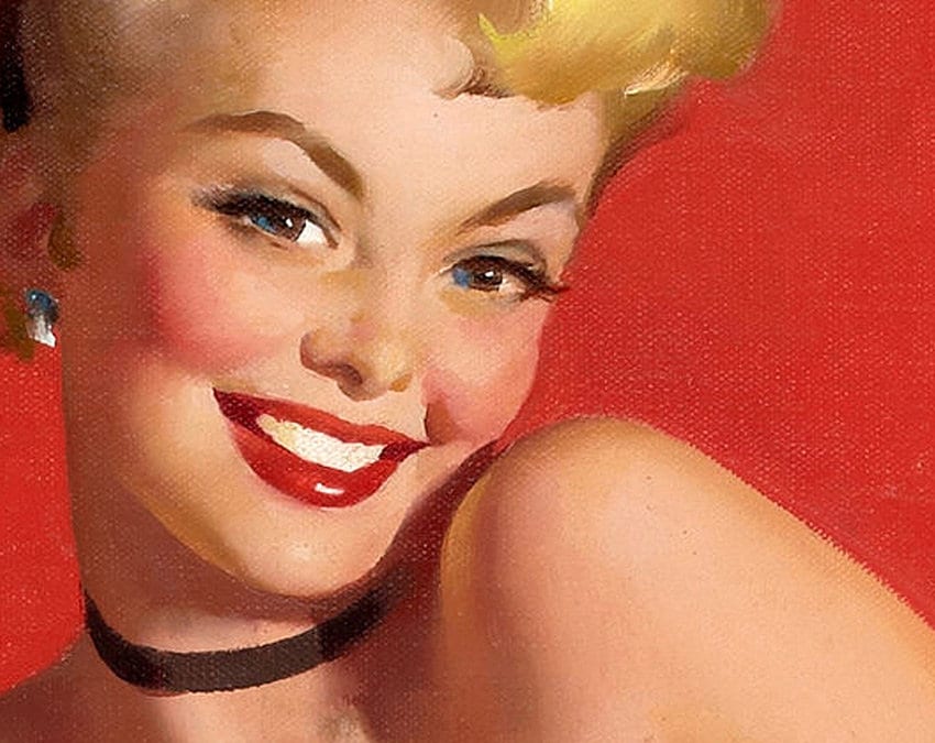 Pinup fascinating Figure Vintage Style Elvgren - Etsy
