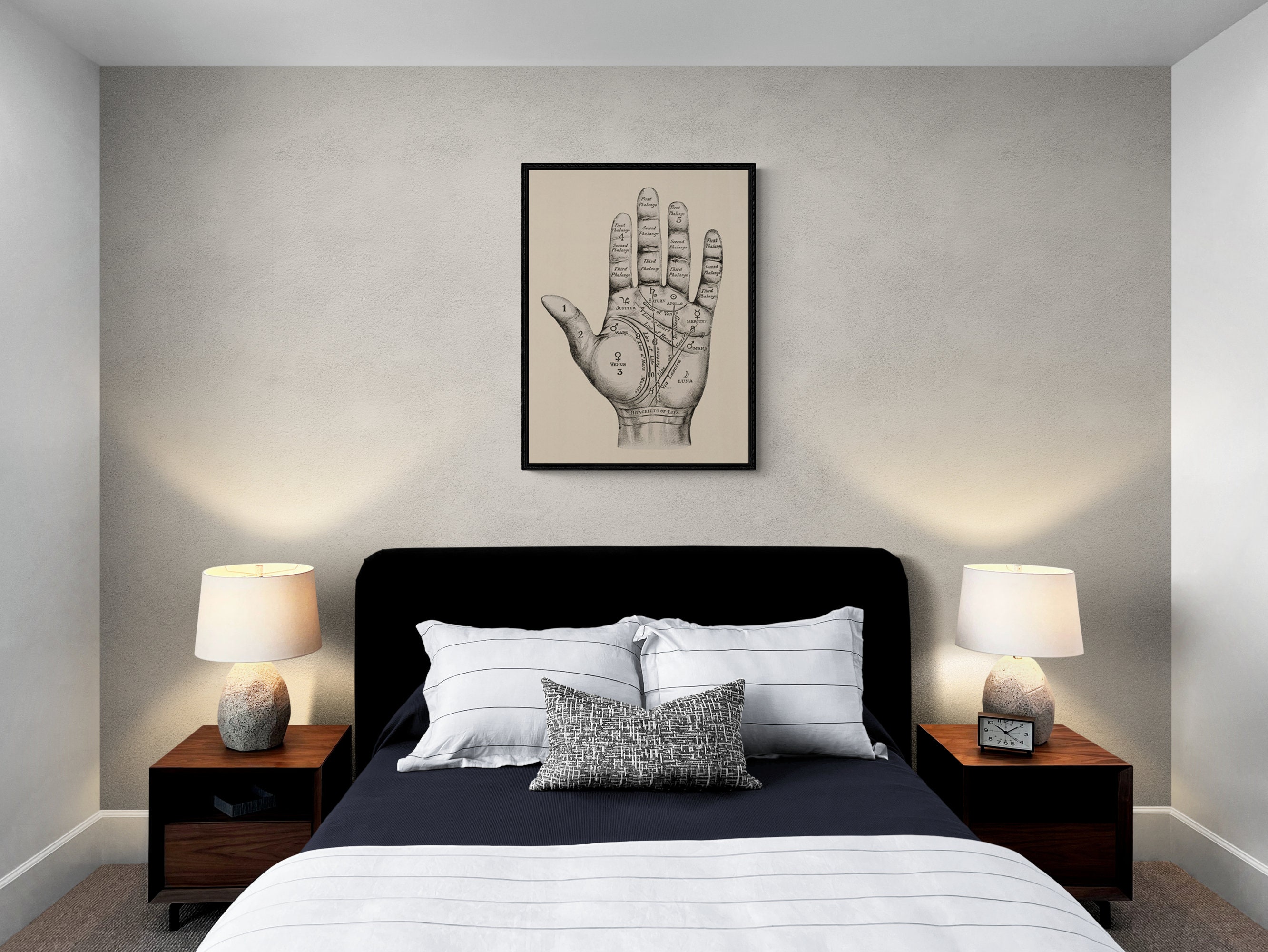 PALMISTRY PRINT - Palmistry Art Poster - Chiromancy Art Print - Palm ...