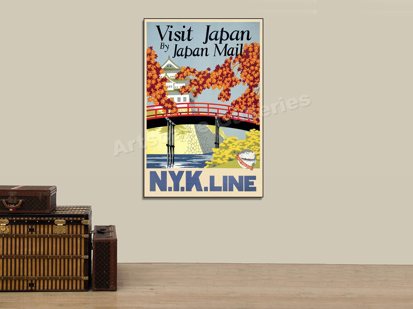 1930s Visit Japan NYK Line Classic Vintage Travel Poster - Etsy