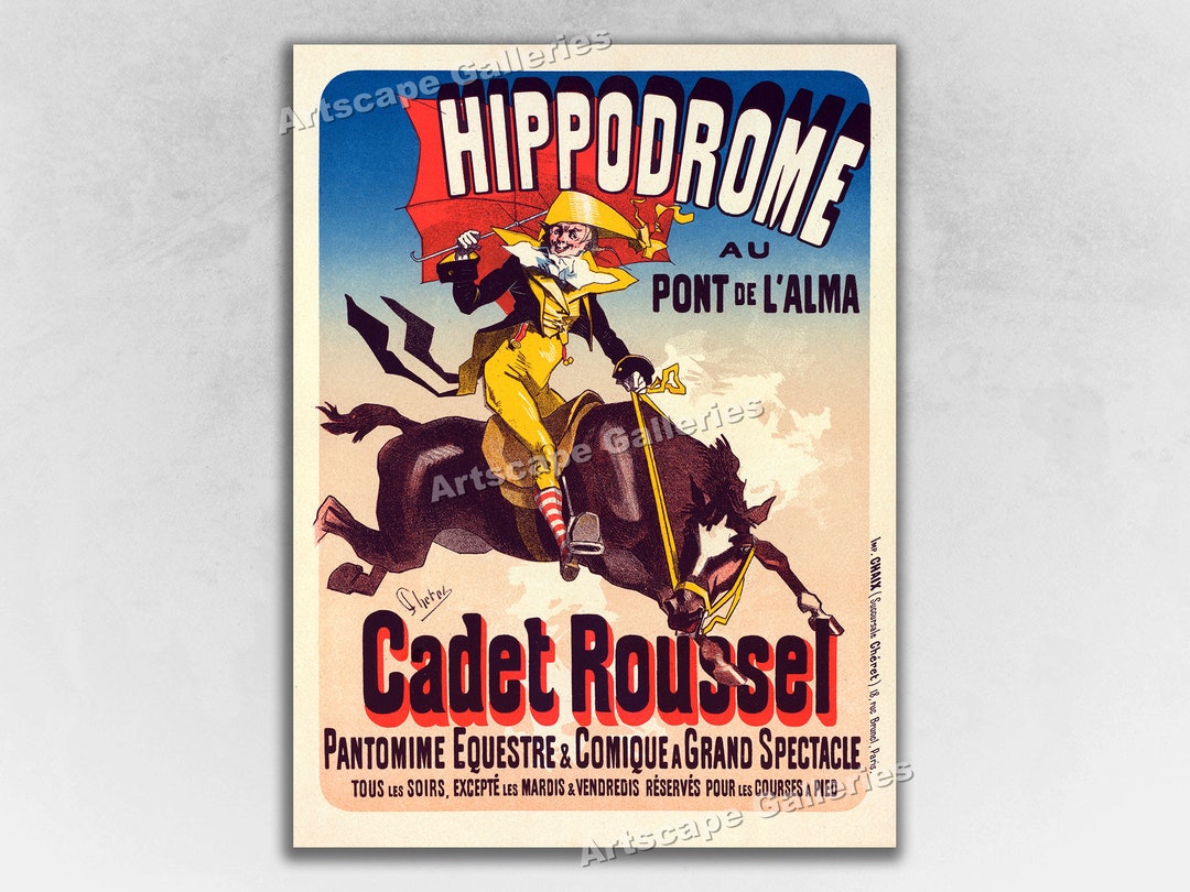 1898 Cadet Roussell - Pantomime and Comic at the Hippodrome Paris ...
