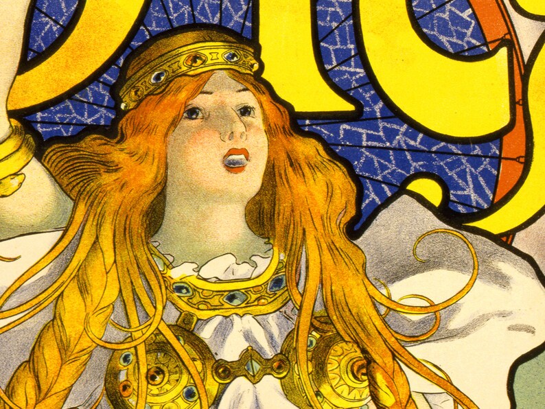 Acatene Bicycles 1890's Paris Advertising Poster - Etsy