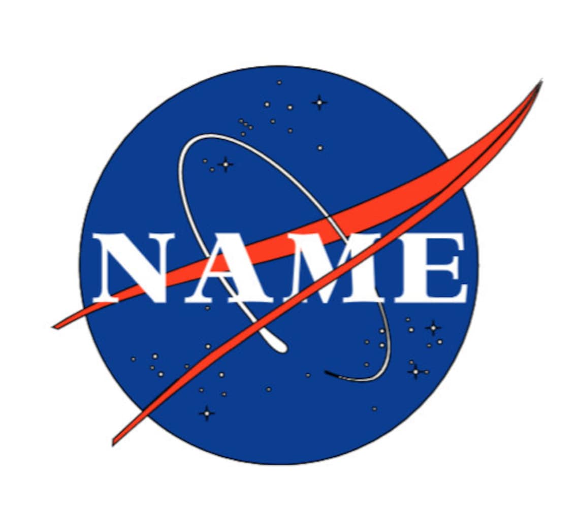 Personalized Name Nasa Logo Vinyl Decal | Etsy