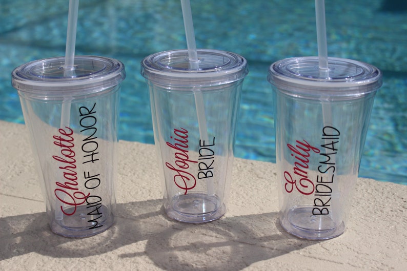 Personalized Bachelorette Party Cups Girls Weekend Party - Etsy