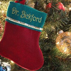 Personalized Mini Christmas Stocking, Custom Mini Stocking, - Etsy