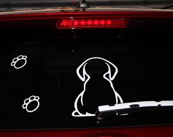 Car Window Decal Dog - Etsy