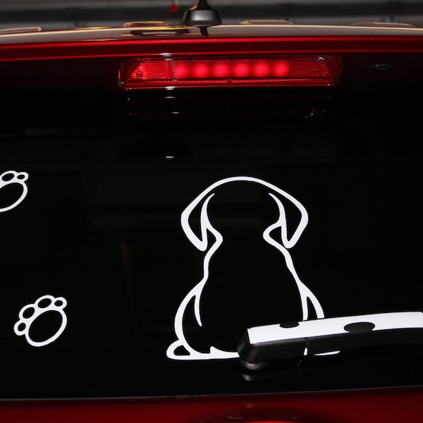 Dog Wagging Car Decal - Etsy