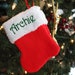 Personalized Mini Christmas Stockings, Plush Traditional Mini Stocking ...