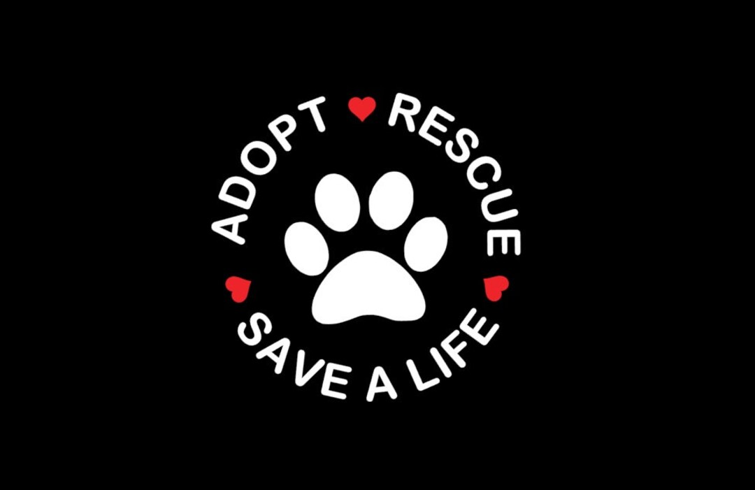 SPCA, Adopt Rescue Save a Life Car Decal, Pet Decal - Etsy