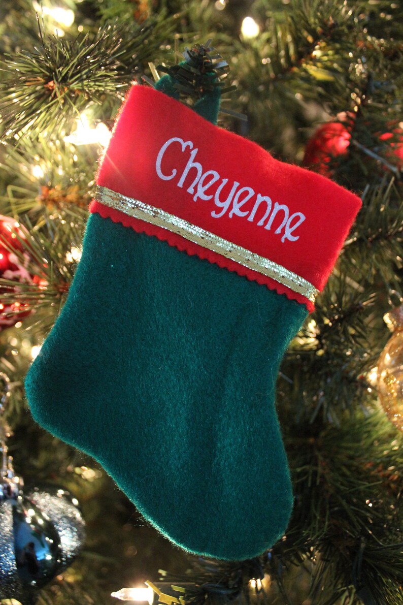 Personalized Mini Christmas Stocking Custom Mini Stocking | Etsy