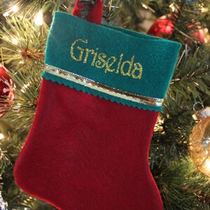 Personalized Mini Christmas Stocking, Custom Mini Stocking, - Etsy