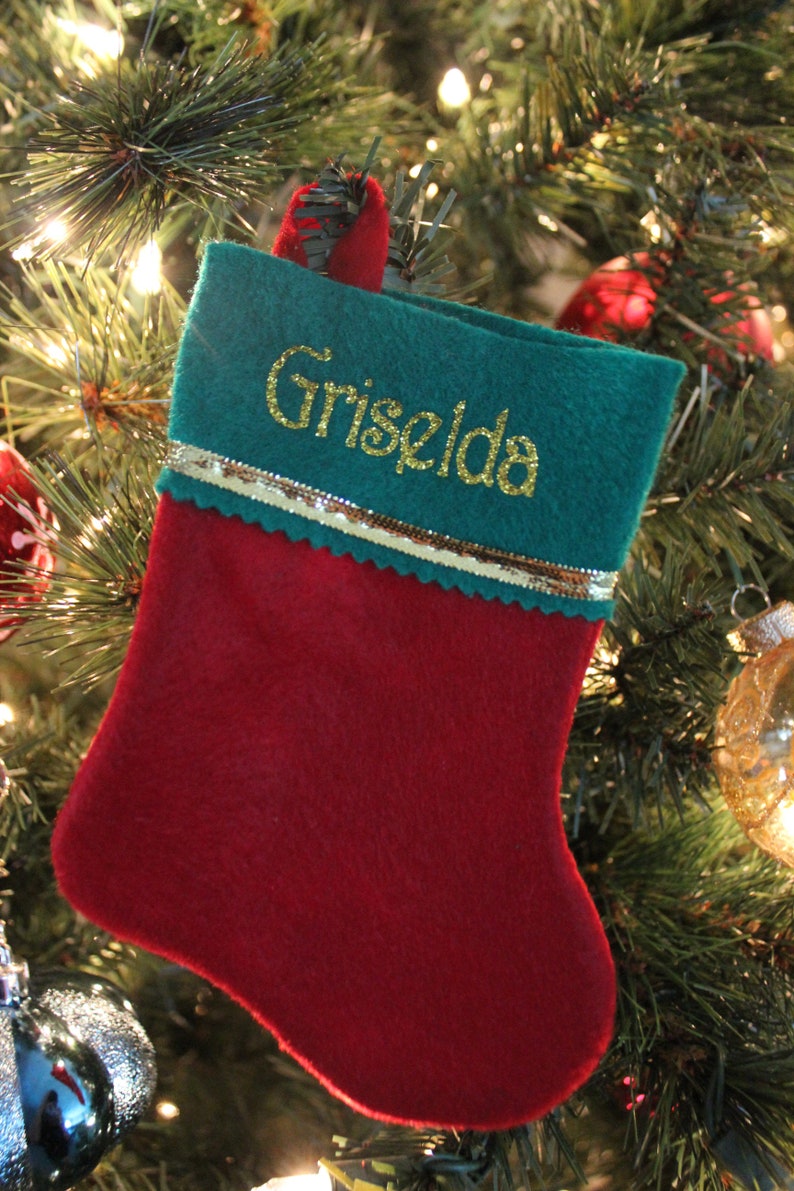 Personalized Mini Christmas Stocking Custom Mini Stocking | Etsy