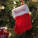 Personalized Mini Christmas Stockings, Plush Traditional Mini Stocking ...