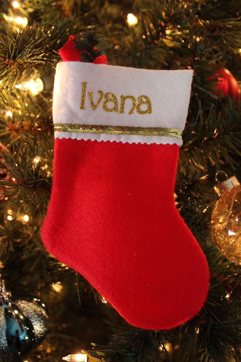 Personalized Mini Christmas Stocking Custom Mini Stocking | Etsy