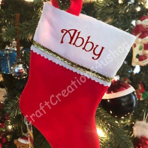 Personalized Mini Christmas Stocking, Custom Mini Stocking, - Etsy
