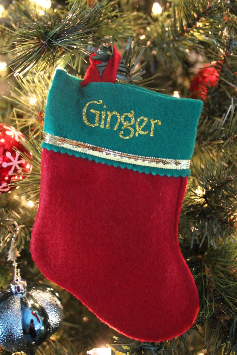 Personalized Mini Christmas Stocking Custom Mini Stocking | Etsy