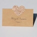 10 Rose Gold Place Cards, Rustic Place Cards, Rose Gold Glitter Rustic ...
