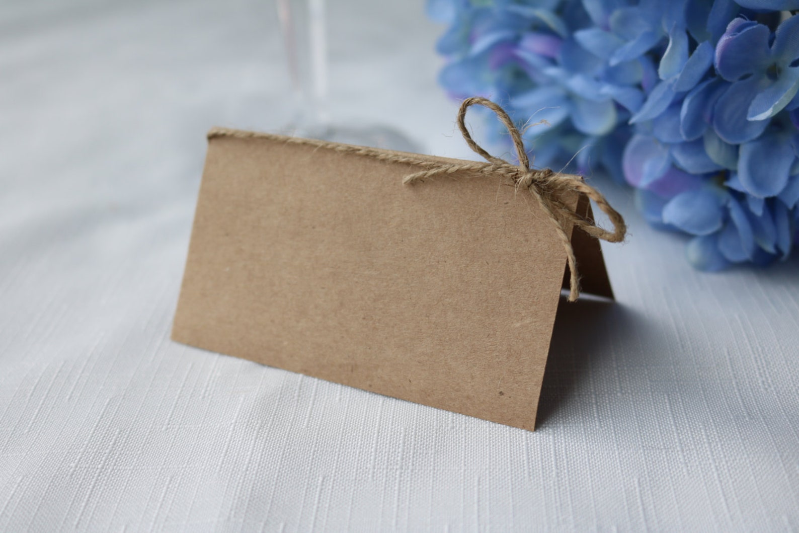 Blank Rustic Place Cards Blank Place Cards With Twine Bow - Etsy