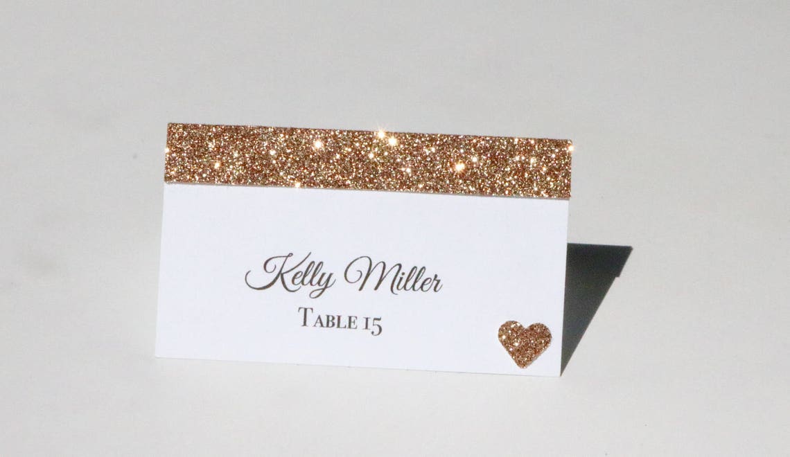 10 Wedding Place Cards Rose Gold Wedding Place Cards Rose - Etsy