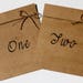 DOUBLE SIDED Rustic Table Numbers, Rustic Wedding, Rustic Table Cards ...