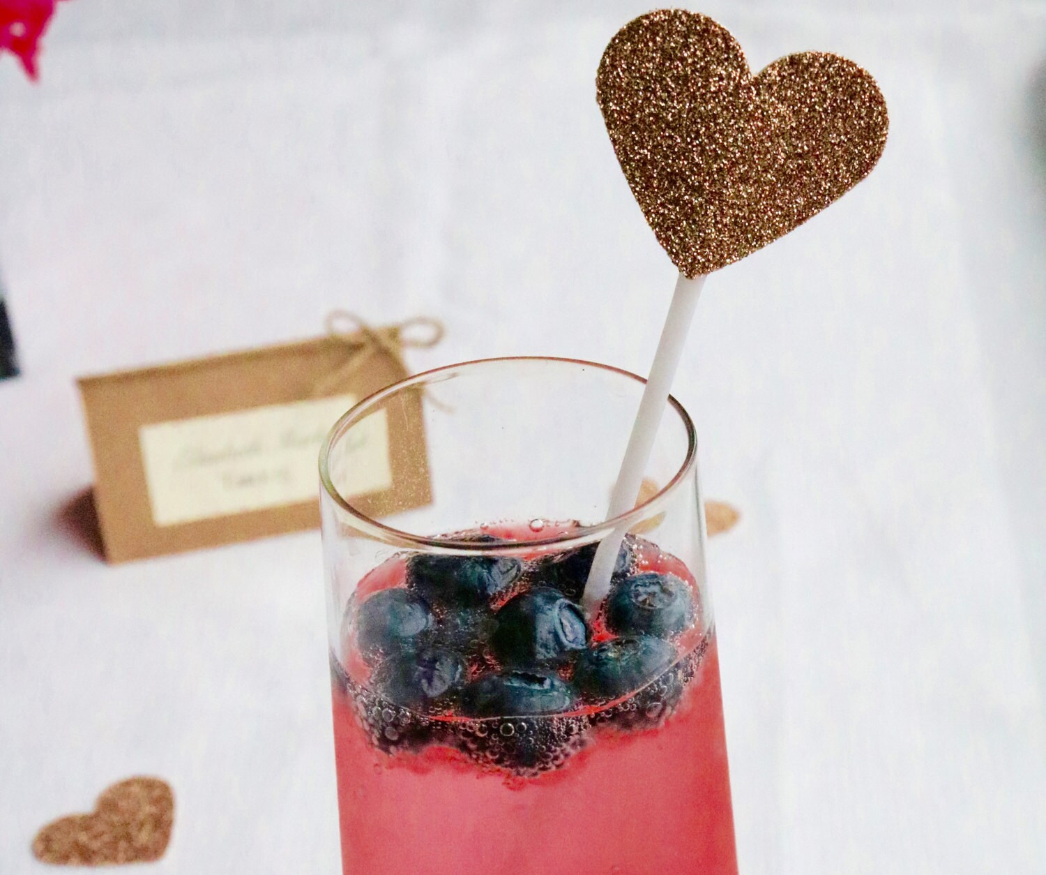 12 Rose gold heart stir sticks Rose gold cocktail stirrers | Etsy