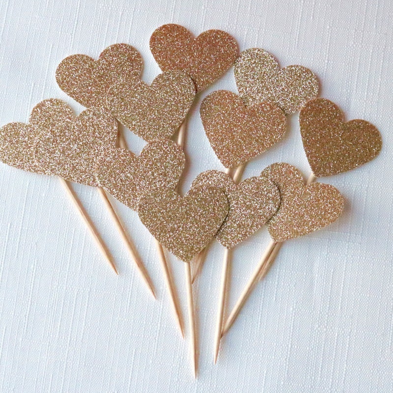 Heart Cupcake Topper - Etsy