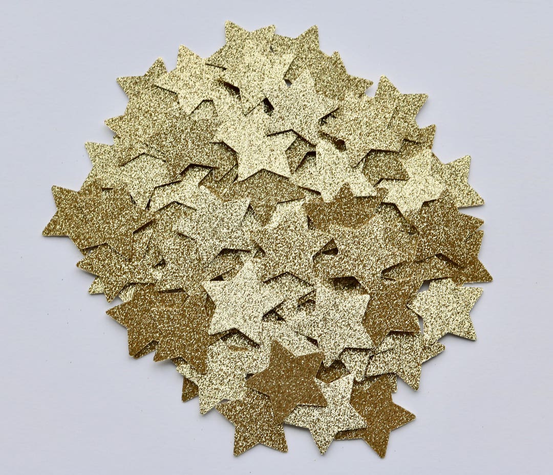 100 Gold Star Confetti, Gold Star Confetti, Table Confetti, Star ...