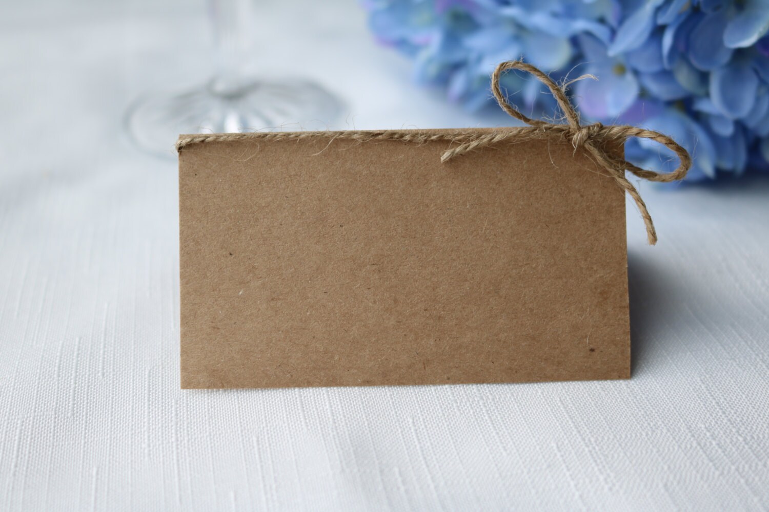Blank Rustic Place Cards Blank Place Cards With Twine Bow - Etsy