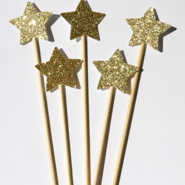 Gold Star Cake Topper - Etsy