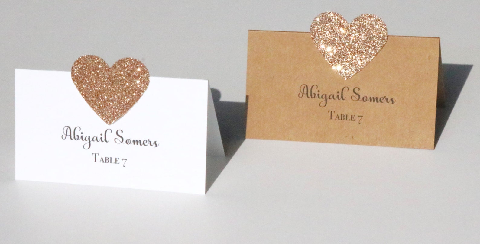10 Rose Gold Place Cards Wedding Place Cards Rose Gold - Etsy