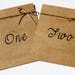 DOUBLE SIDED Rustic Table Numbers, Rustic Wedding, Rustic Table Cards ...