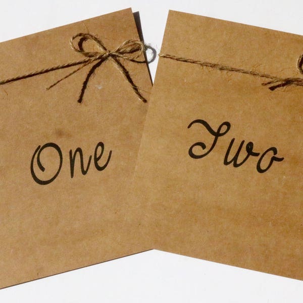 Rustic Table Numbers - Etsy