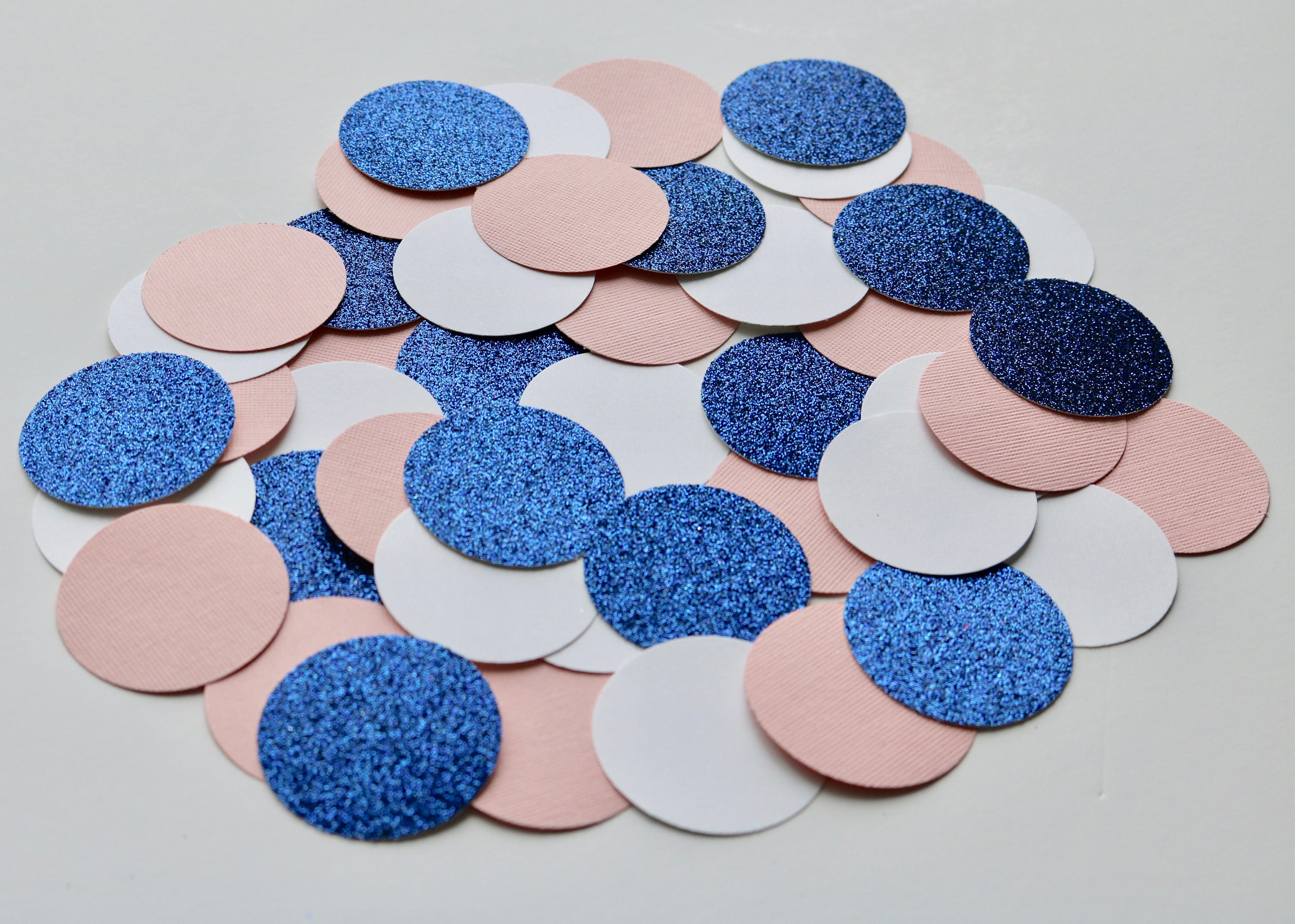 50 Navy Blue and Blush Confetti, Navy and Blush Wedding, Confetti ...