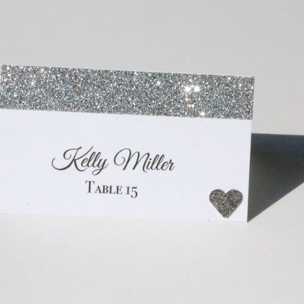 Glitter Place Card - Etsy