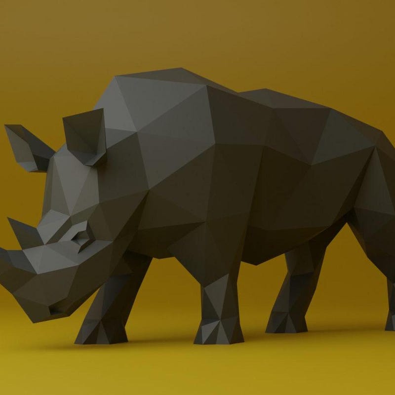 Low Poly Papercraft - Etsy