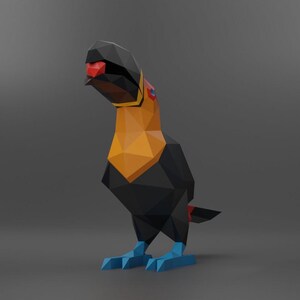 Toucan Papercraft Low Poly Origami Digital PDF Template - Etsy