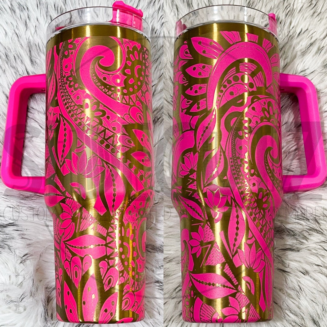 Floral Mandala SVG Tumbler Wrap - Laser Engraving - Etsy