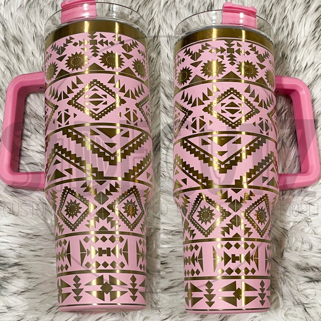 Aztec Style SVG Tumbler Wrap - Laser Engraving - Etsy