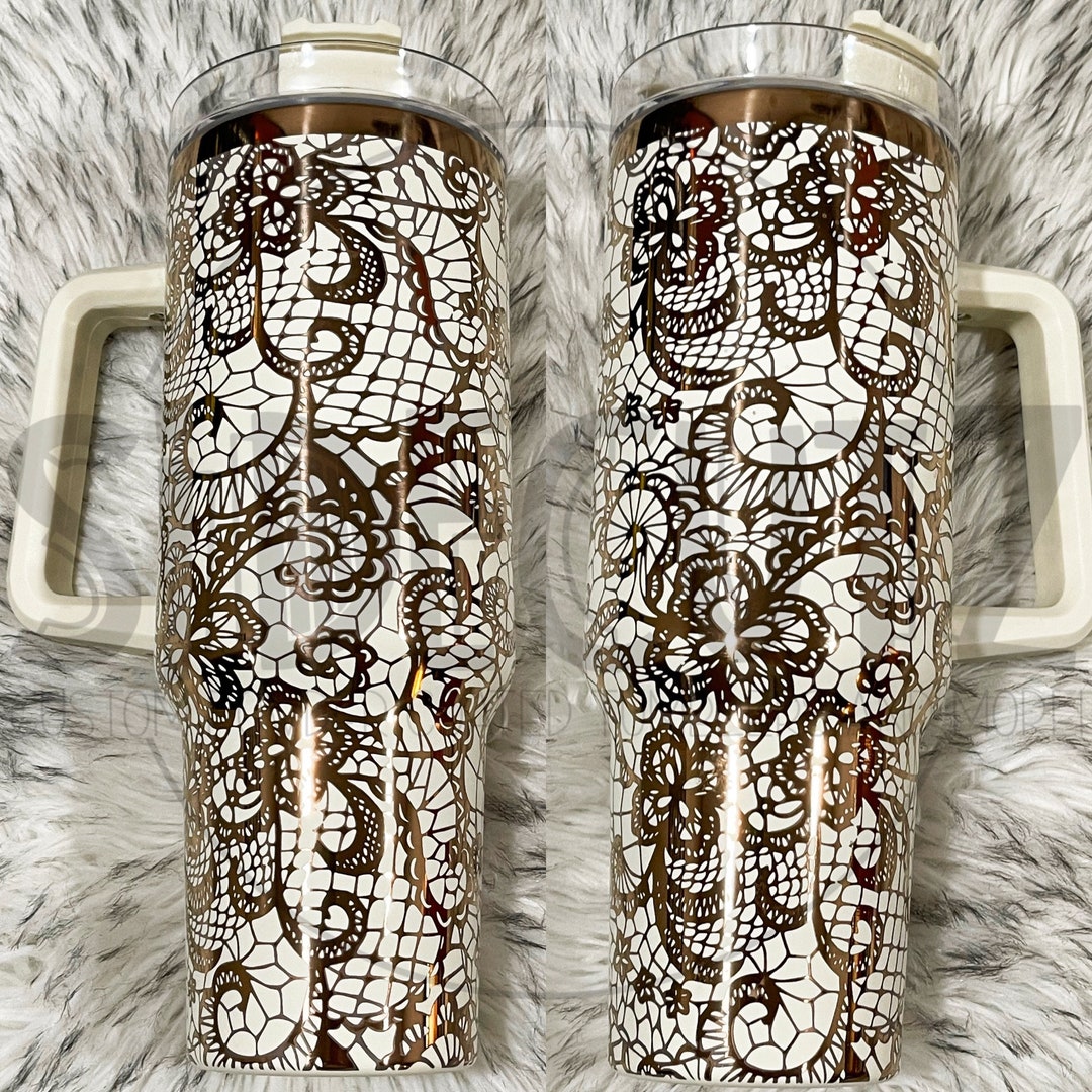 Lace SVG Tumbler Wrap - Laser Engraving - Etsy