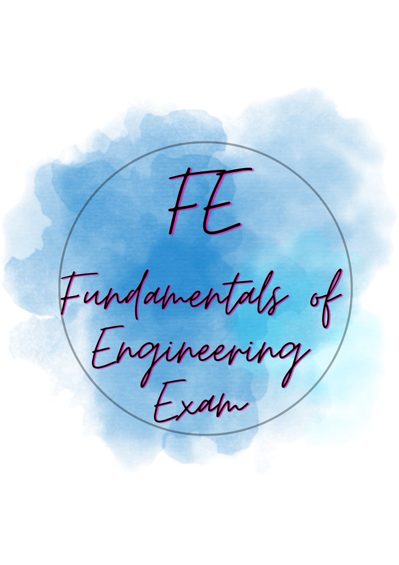 Fundamentals of Engineering Exam Study Guide - Etsy