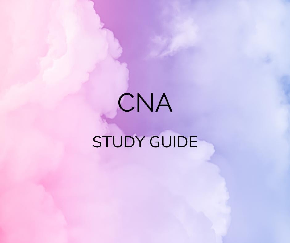 CNA Study Guide | 230+ Terms & Questions | Digital Download for ...