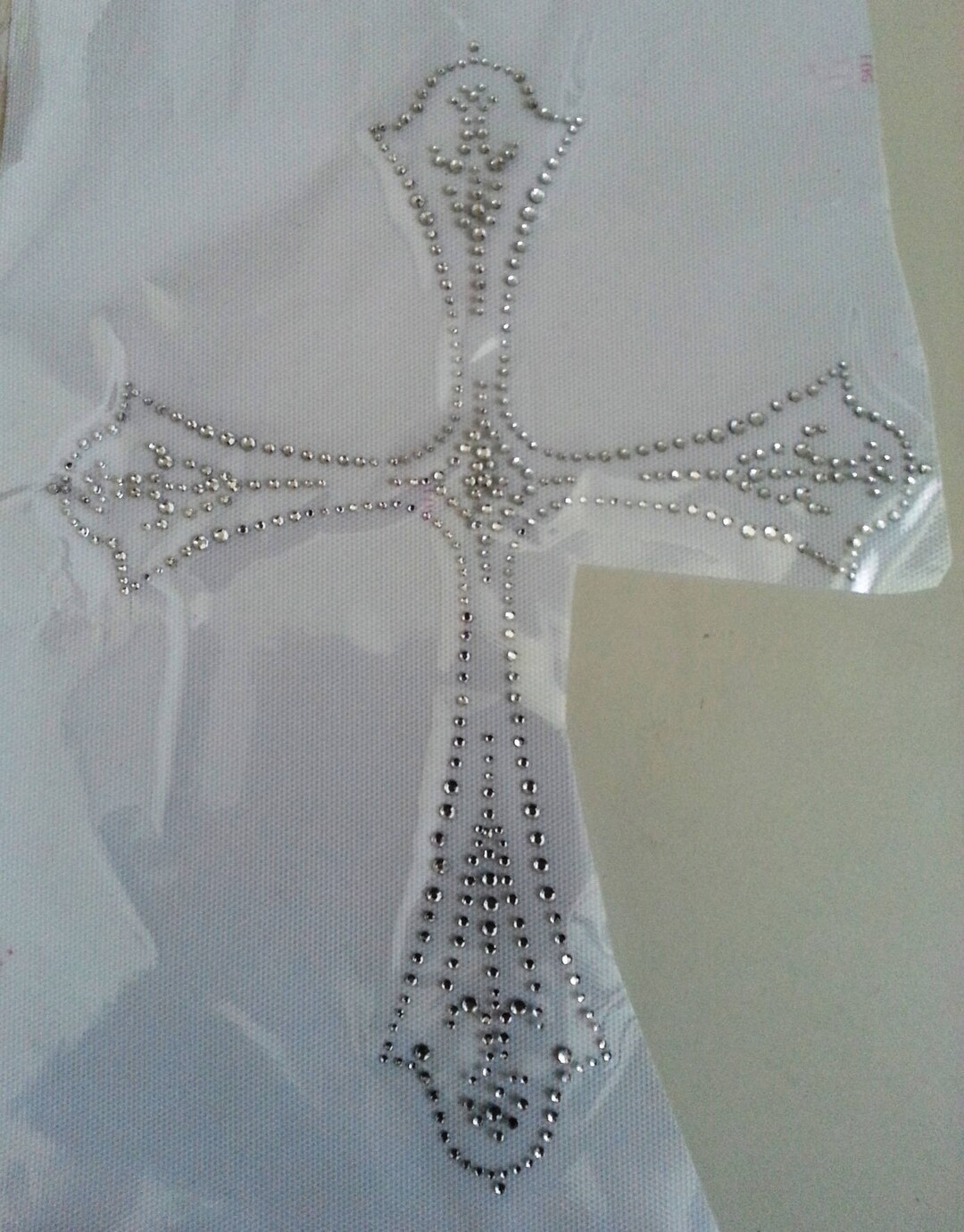 Large Cross Rhinestone Transfer BLING Transfer Iron on - Etsy