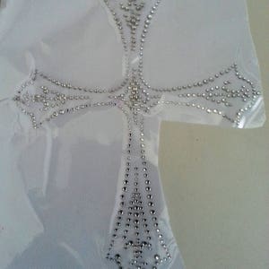 Large Cross Rhinestone Transfer **BLING** Transfer * Iron on ...