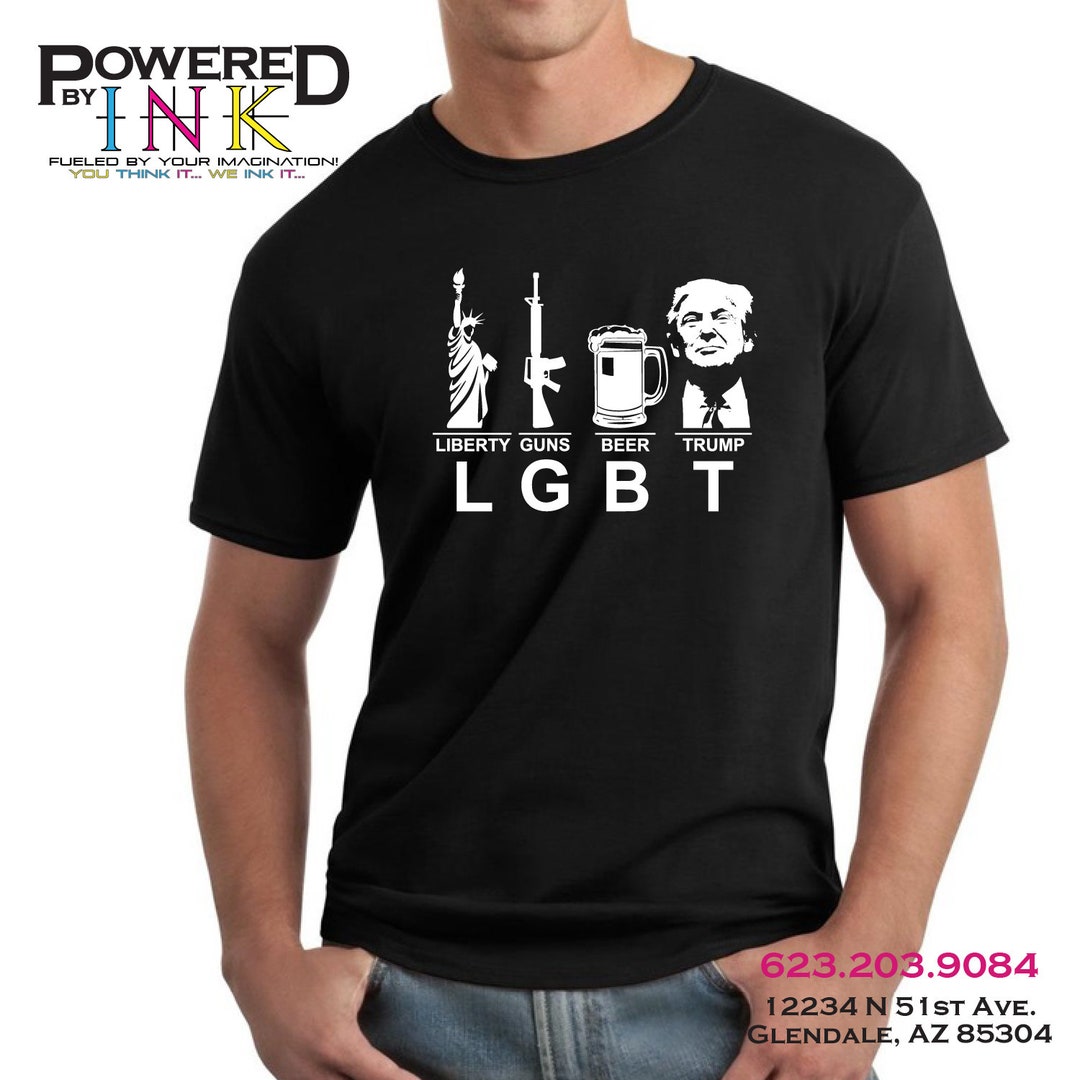 Liberty - Guns - Beer - Trump Tee - Tank - LGBT - Politics - Election ...