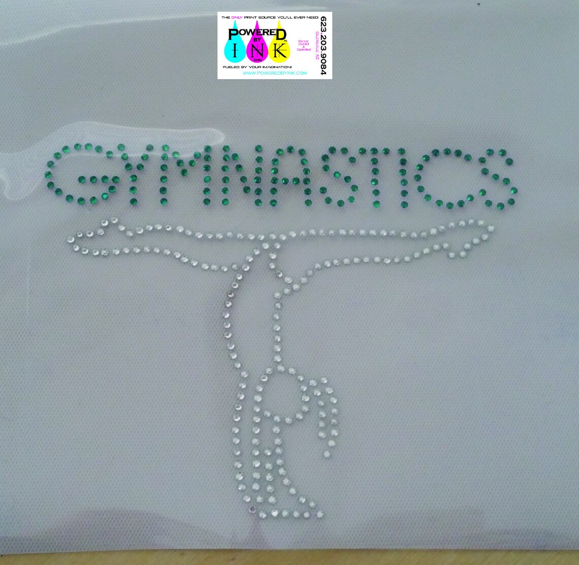 GYMNASTICS Rhinestone Transfer BLING - Etsy