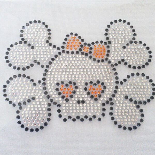 Rhinestone Skull Decal - Etsy